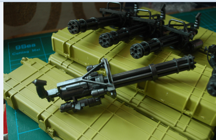 1/6th M134 Minigun Gatling Machine Gun Model US Army TERMINATOR Fit for ...