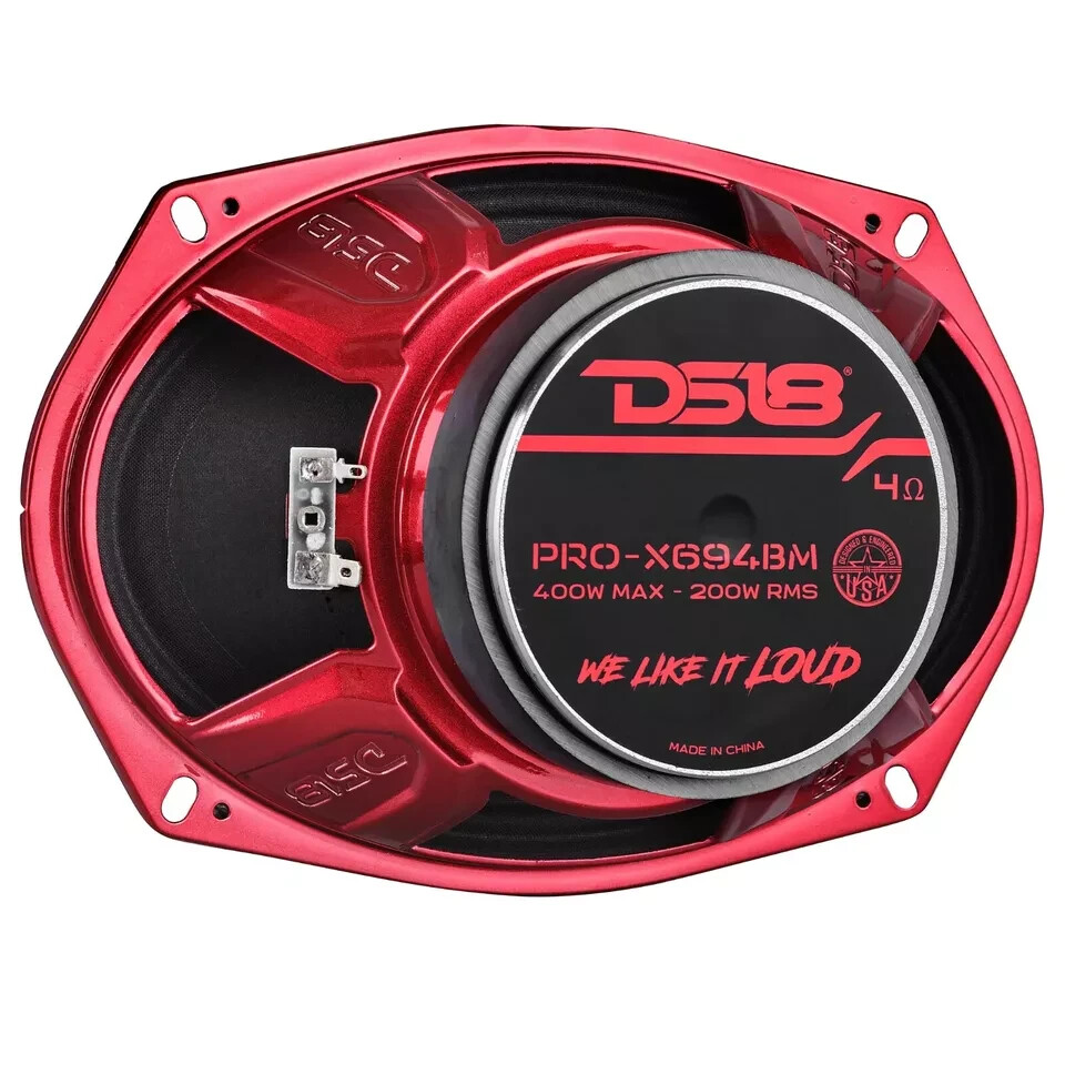 2 DS18 6x9 Midrange Loud Speakers 800 Watt 4 ohm Car Audio Mid Bass PRO ...