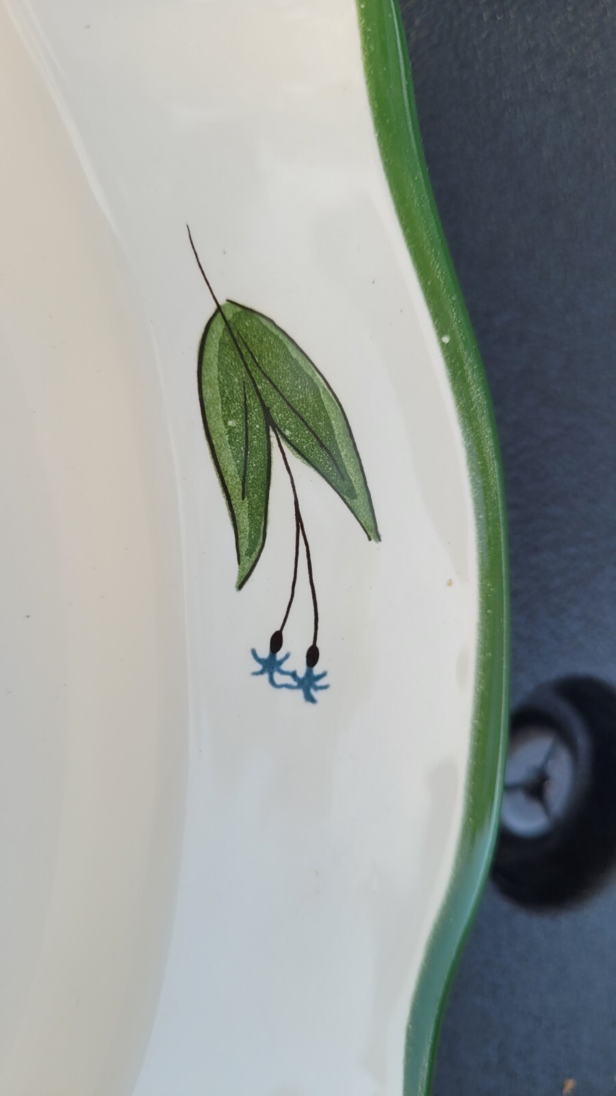 Varages France Hand Painted 12" Chop/Dinner Plate | eBay