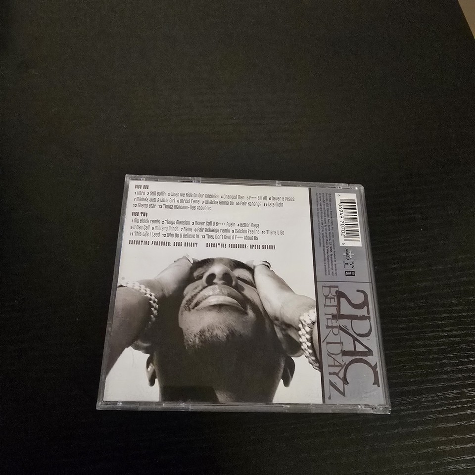 2Pac Better Dayz CD 2002 Vintage Tupac Shakur Parental Advisory ...