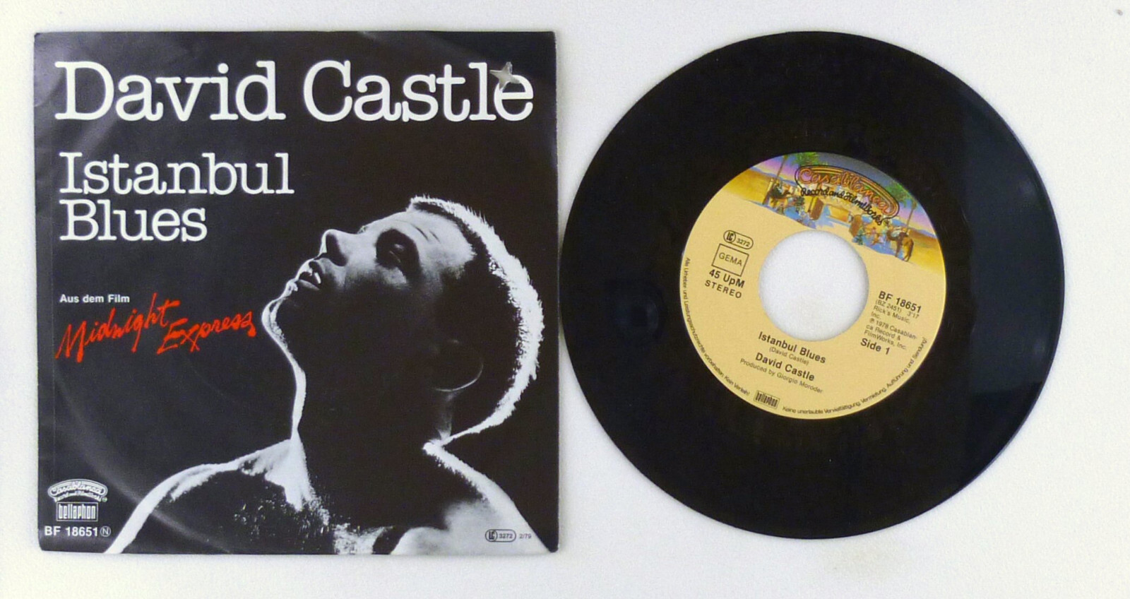 7" Single Vinyl - David Castle / Giorgio Moroder – Istanbul Blues / - S10180 K68 | eBay.de