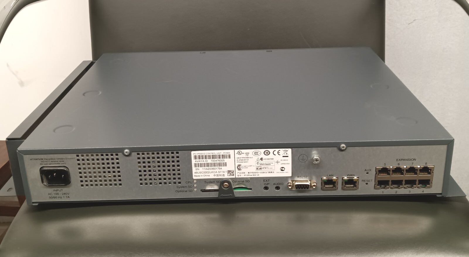 AVAYA IP OFFICE IP500 V2 CONTROL UNIT-PCS11 PHONE SYSTEM 700476005 ...
