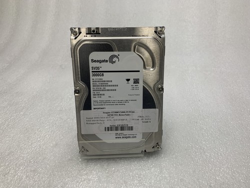 Seagate SV35 ST3000VX000 3TB 3.5" SATA Desktop Hard Disk Drive HDD ...