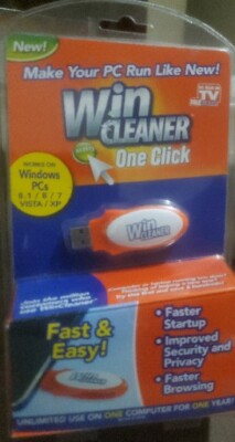 WIN CLEANER One Click USB PC Computer Clean Repair Protect Windows As ...