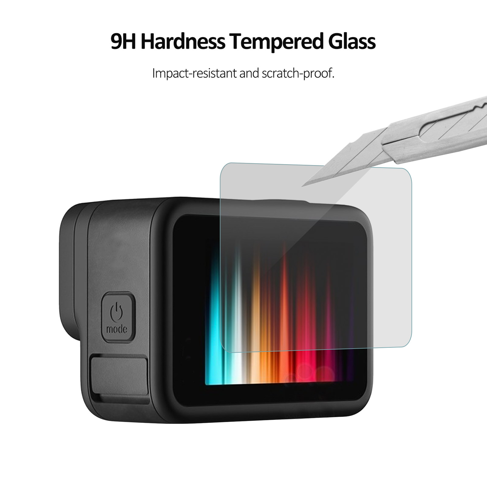 3PCS Action Screen Protector Set 1 Tempered Glass Lens Protector + 1 ...