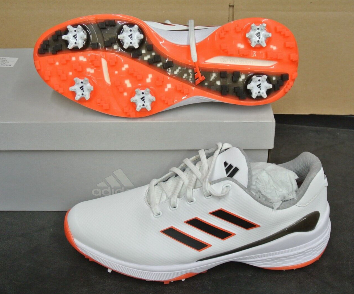 Adidas Men's ZG23 Golf Shoes HP2223 - White/Orange SZ: 8 M Adidas Men's ZG23 Golf Shoes HP2223 - White/Orange SZ: 8 M