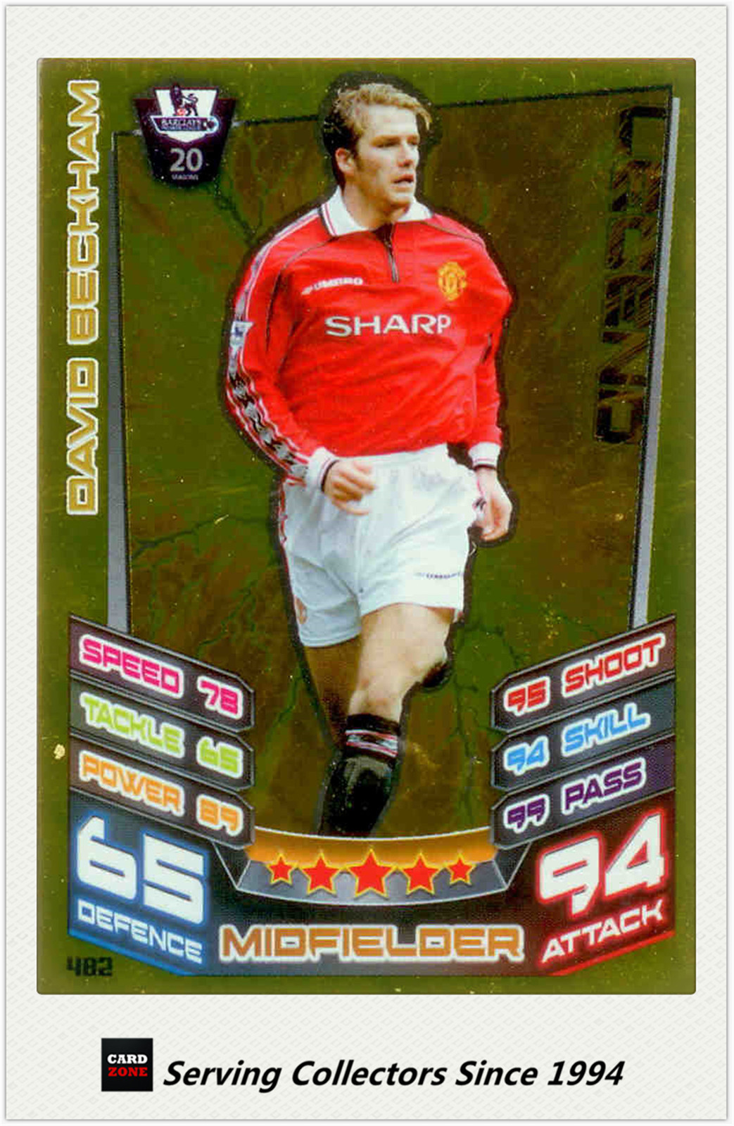 2012-13 Match Attax Legend Foil Card #482 David Beckham (Man Utd) | eBay