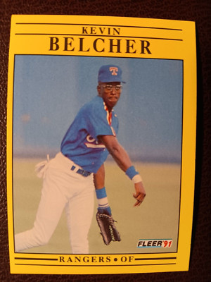 KEVIN BELCHER TEXAS RANGERS 1991 FLEER BASEBALL CARD #280 | eBay
