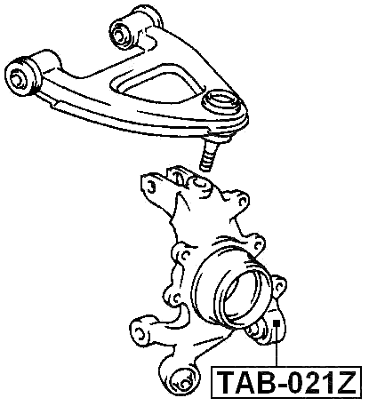 TAB-021Z Febest REAR KNUCKLE FLOATING BUSHING 42304-30050, 42305-22021 ...