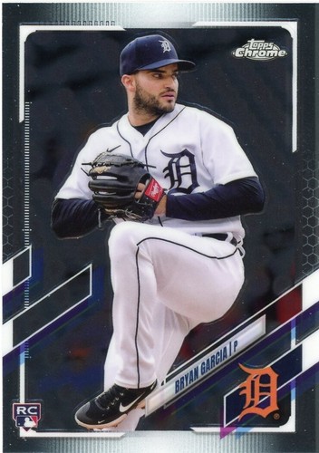 2021 Topps Chrome Update Bryan Garcia Rookie Detroit Tigers MLB ...