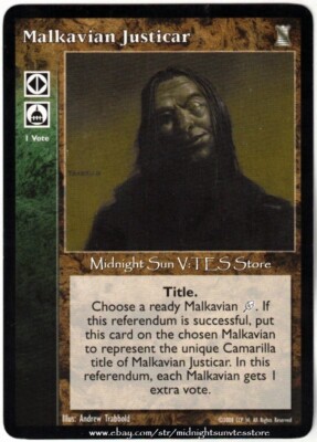 Malkavian Justicar Keepers of Tradition V:TES VTES Vampire CCG | eBay