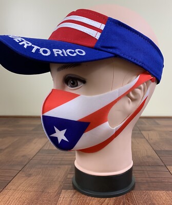 Face Mask Puerto Rico Flag Design, Sealed Package, 3-Masks with Filter ...