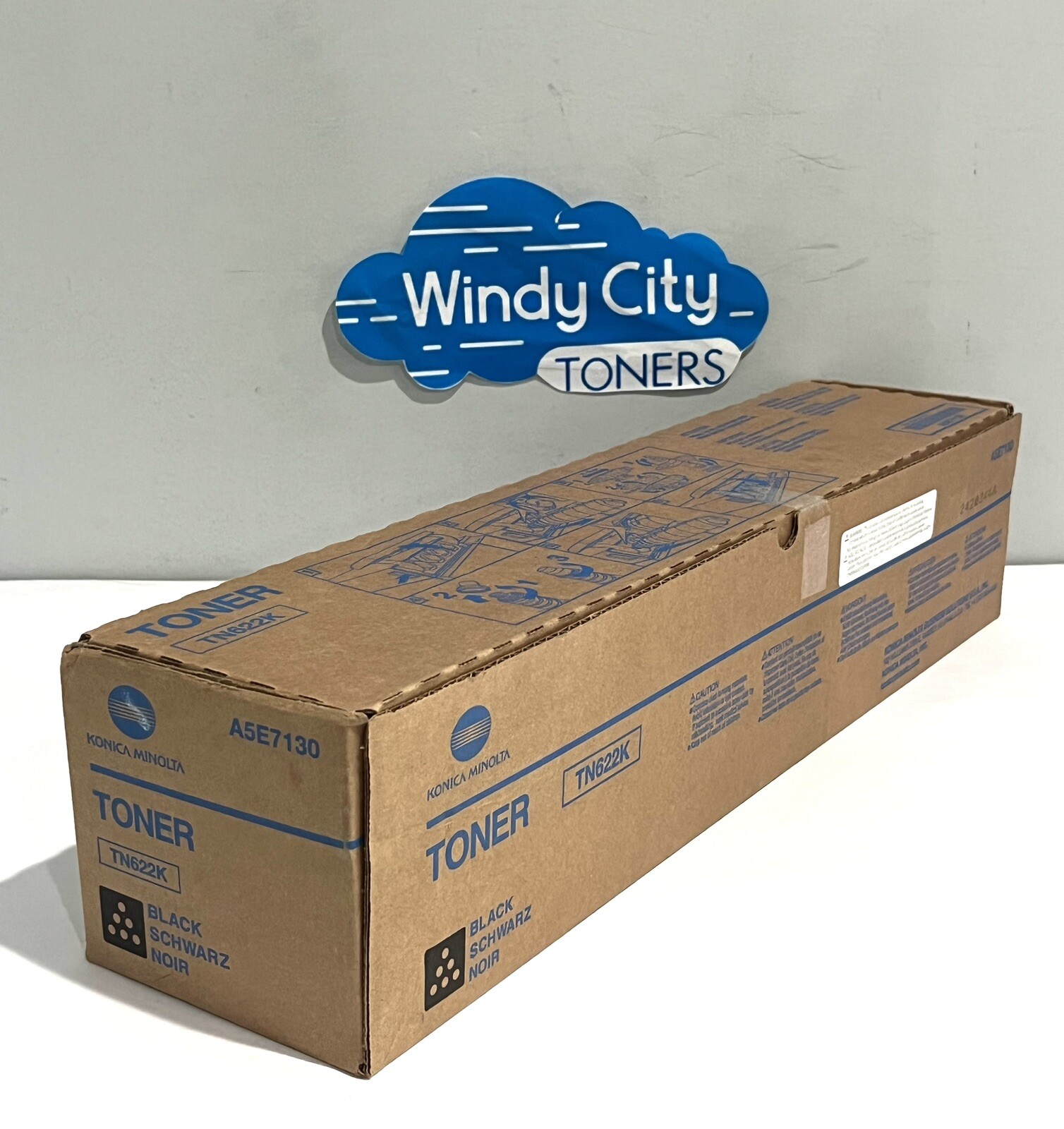 Konica Minolta TN622 Black Toner A5E7130 For Bizhub Press C1085, C1100 ...
