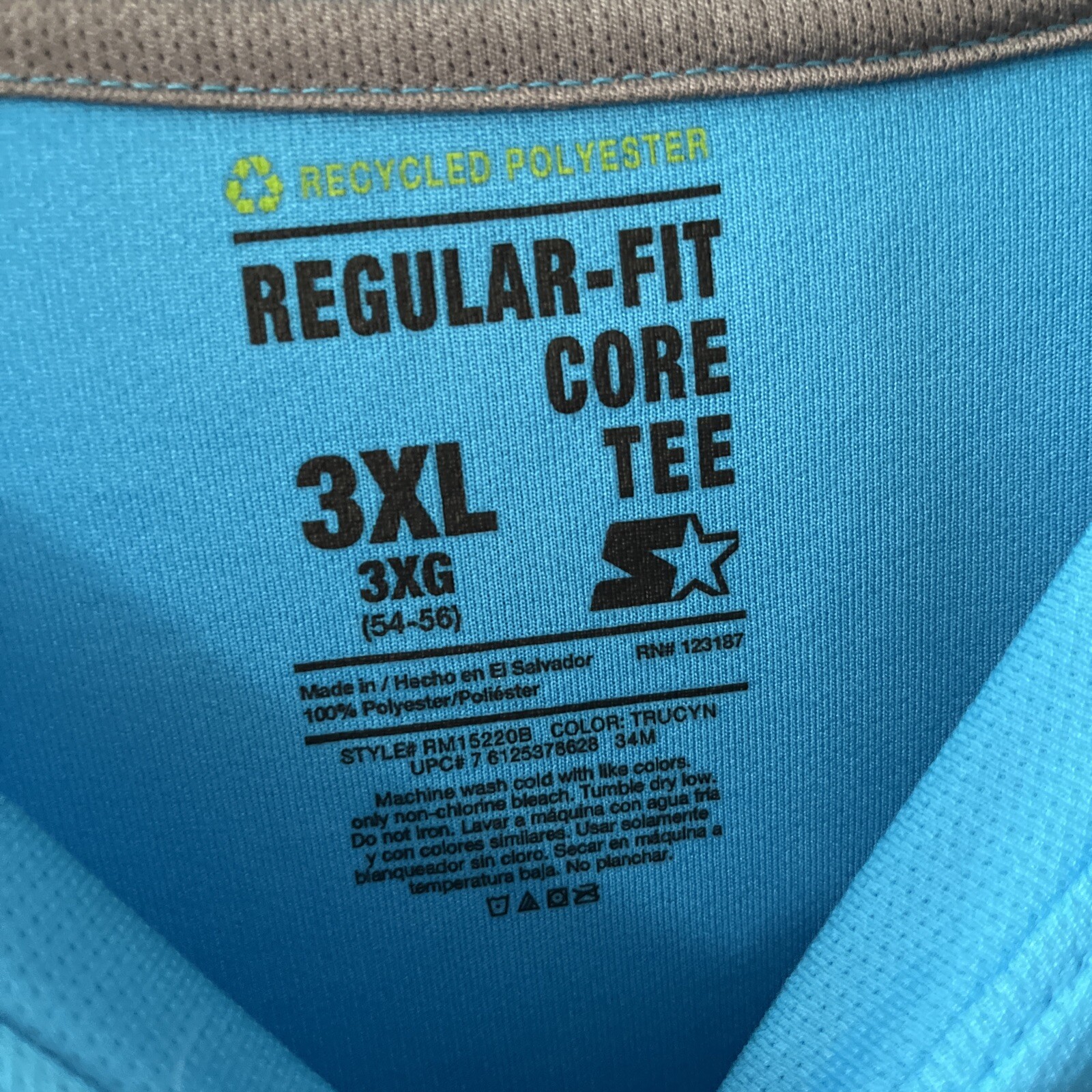 Starter Reg Fit Core Tee Blue Short Sleeve T-Shirt Mens Size 3XL EUC | eBay