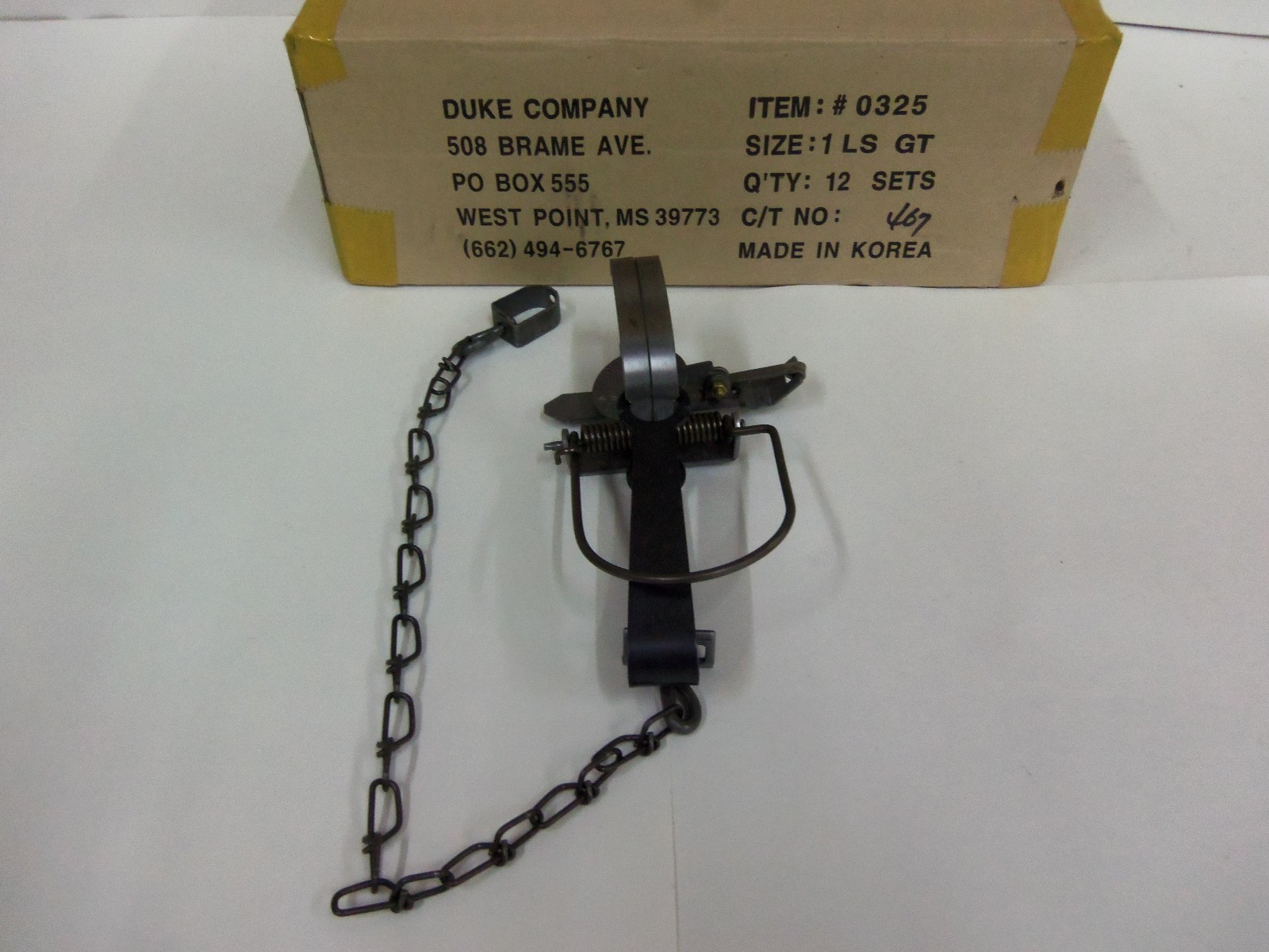4 Duke # 1 Long Spring W/ Guard Traps Nuisance Control Muskrat Trapping ...
