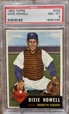 1953 Topps Dixie Howell #255 PSA 8 | eBay