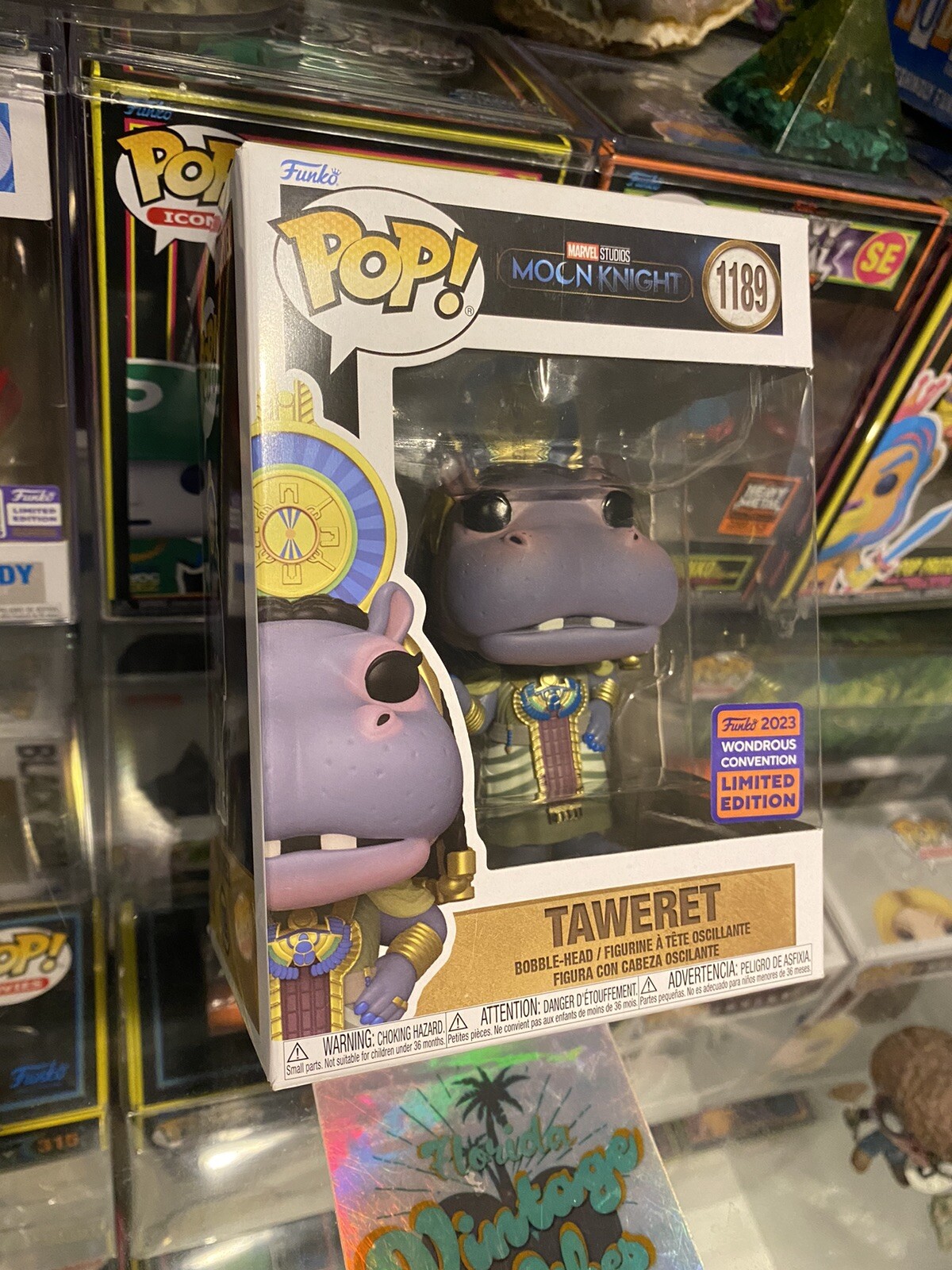 Funko Pop! MOON KNIGHT TAWERET #1189 Wondercon Exclusive 2023 W/ Soft ...