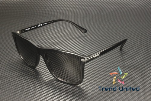 PRADA PR 18WS 1AB09G Black Grey Gradient Polarized 56 mm Men's ...