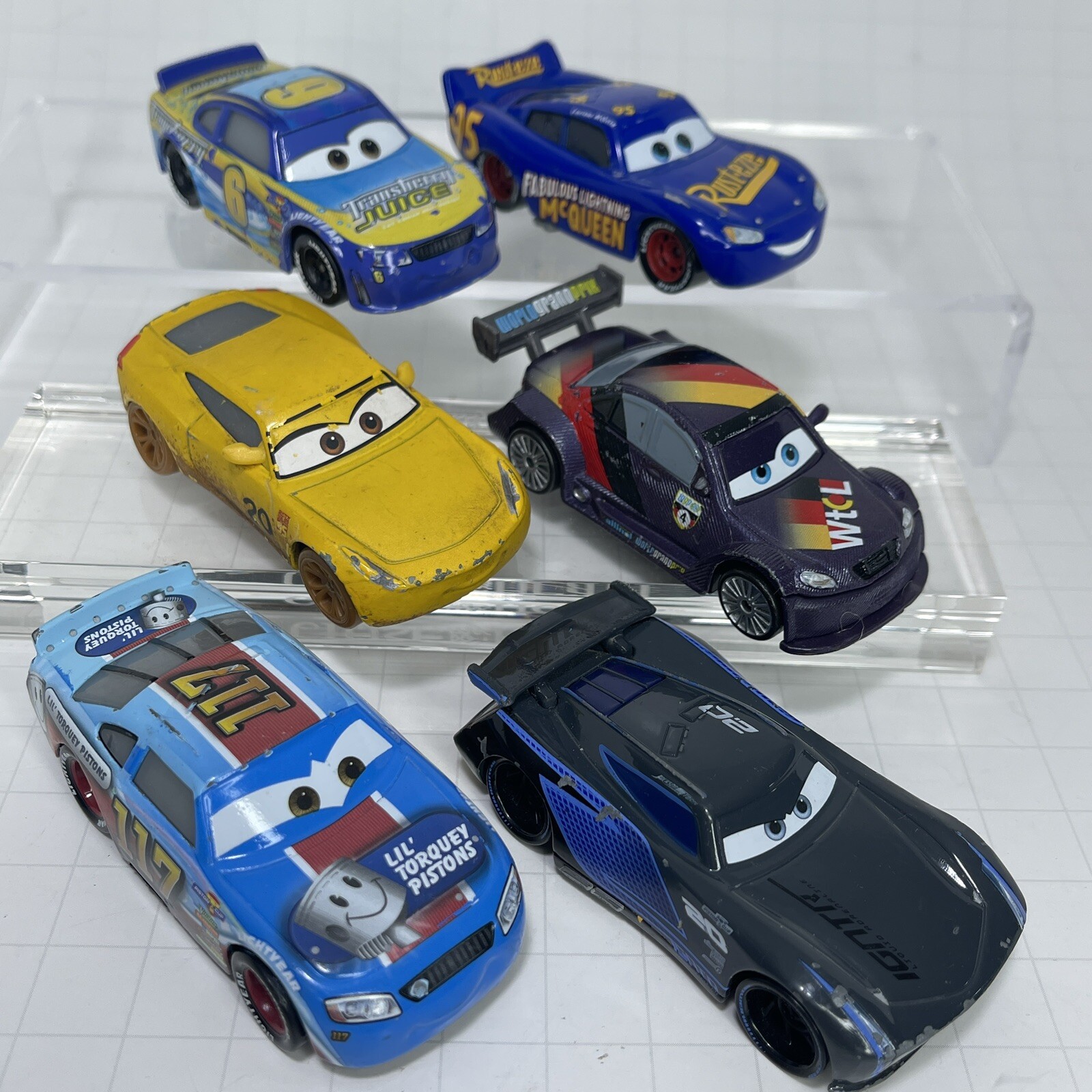 Disney Pixar Cars 2 Otto Bonn Max Schnell Crew Chief WGP Pit Crew Rare!