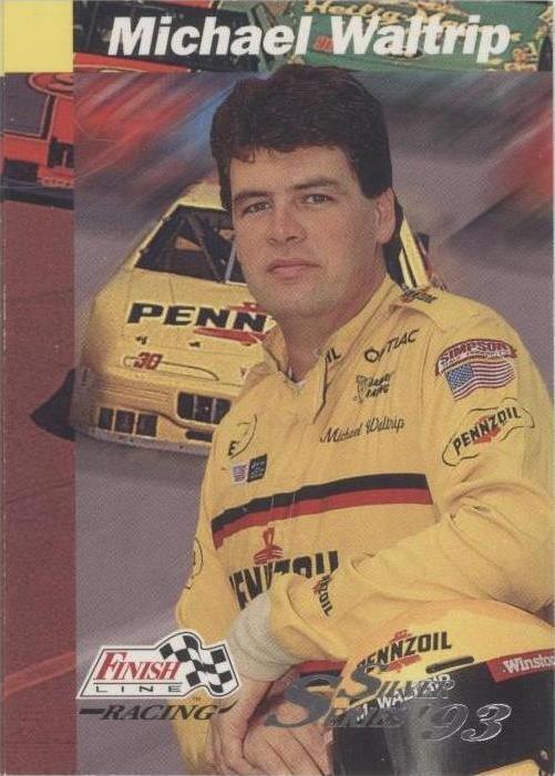 1993 Pro Set Finish Line - Michael Waltrip #123 Silver Series for sale ...
