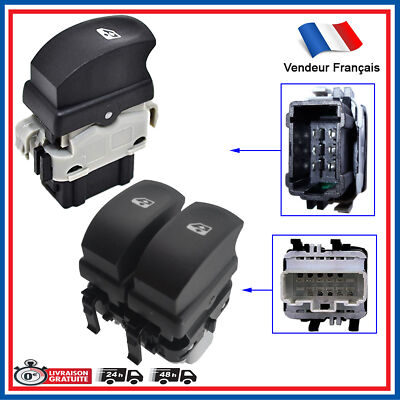 Bouton de leve vitre electrique avant & arriere Twingo 2 Clio 3 Modus ...
