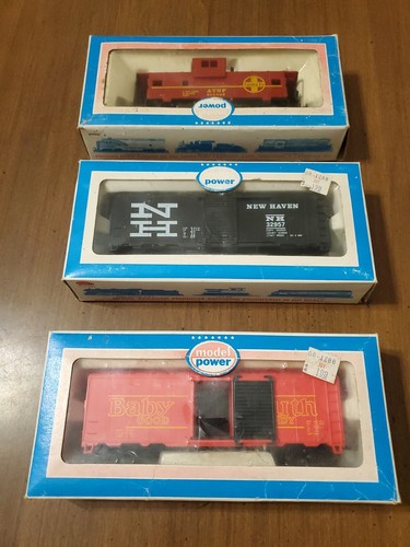 Model Power HO Scale Train Cars Lot Of 3 In Boxes | eBay