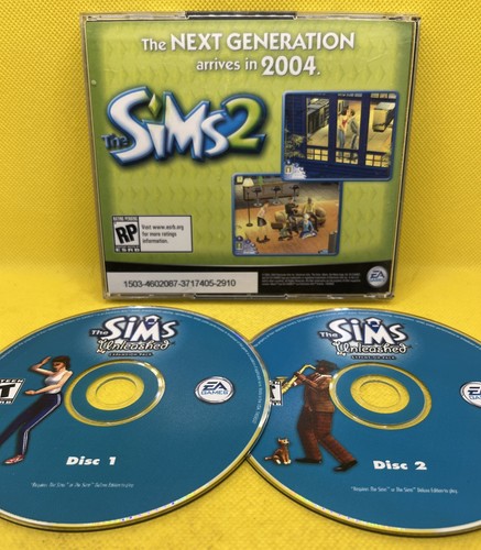📦 The Sims Unleashed Expansion Pack (PC 2-Disc CD-ROM, 2002, EA Games w ...