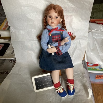 Hannah Rose Porcelain Redhead Sitting Doll by Kelly RuBert Danbury Mint ...