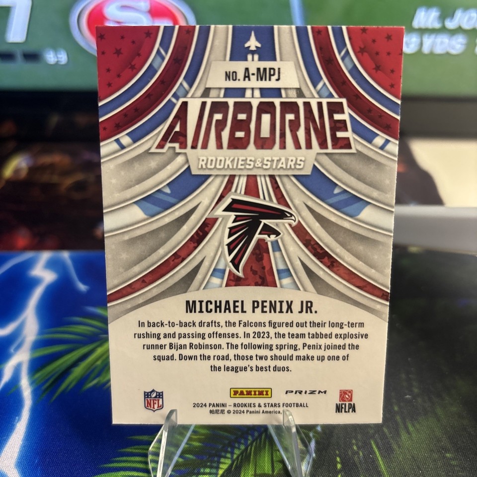 2024 Panini Rookies & Stars - Airborne Michael Penix Jr. #A-MPJ Red ...