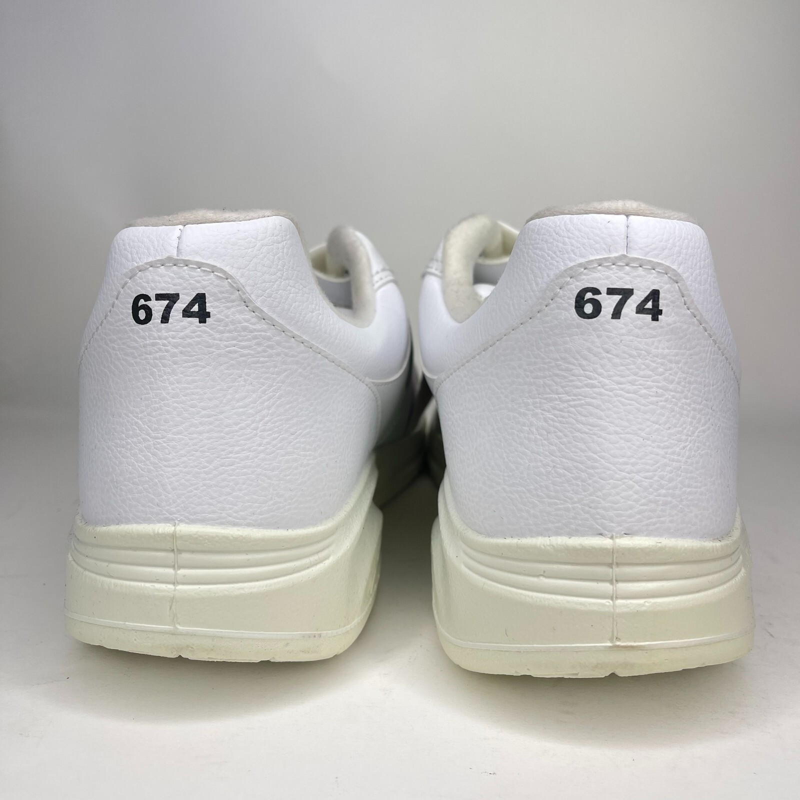 Size 14 - New Balance Hook and Loop 674 White for sale online | eBay