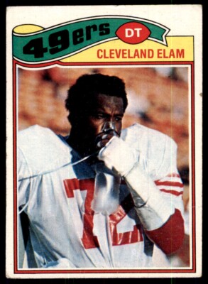 1977 Topps Cleveland Elam Rookie Football Card San Francisco 49ers #247 ...