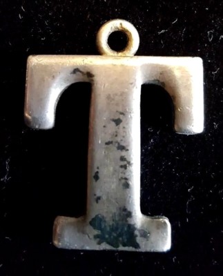 STERLING SILVER INITIAL "T" LETTER ALPHABET PENDANT CHARM A RareCats ...
