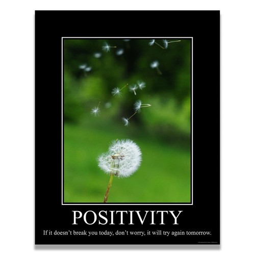 Positive Demotivational Poster Funny Wall Art Poster Print Artwork ...