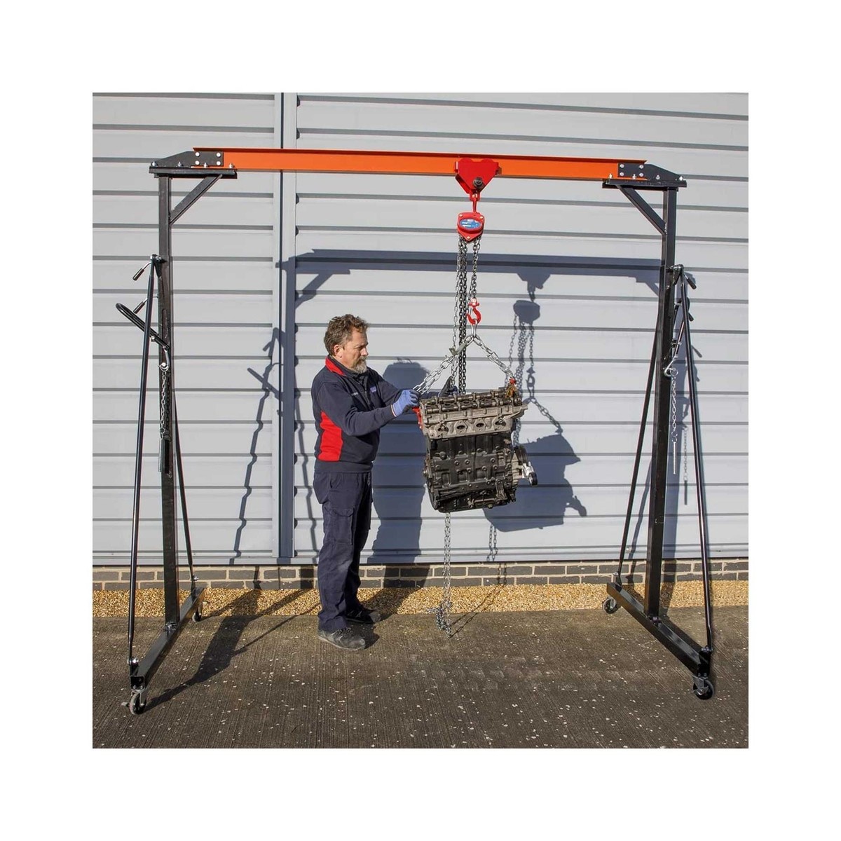 A Frame Hoist YardYonder Gantry Crane,4400LBS Capacity Shop Lift Hoist ...