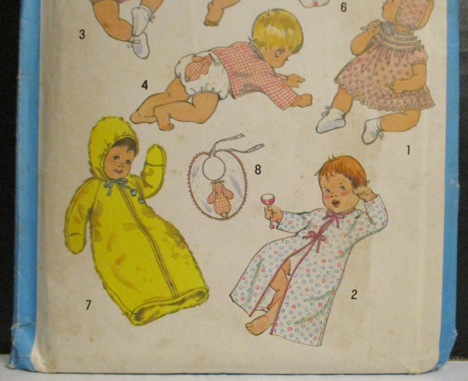 Simplicity Pattern 9515 Newborn Infant Layette & Transfer Vintage Uncut ...