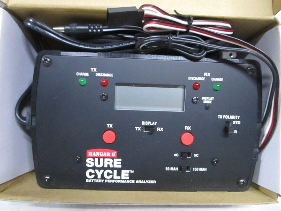 Hangar 9 Sure Cycle Battery Performance Analyzer Ni-Cd NiMH RX Charger ...
