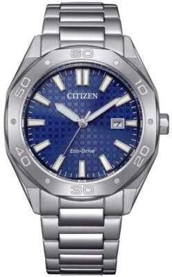 Citizen Eco-Drive Blue Dial 100m Stainless Steel Men's Watch BM7630-80L ...