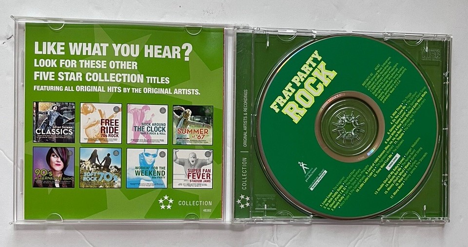 Frat Party Rock CD Universal Music Enterprises 2008 CD Tested | eBay