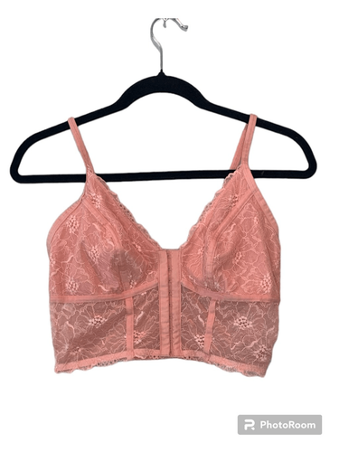 Colsie Corset Lace Bralette Top Coral Peach Size Medium | eBay