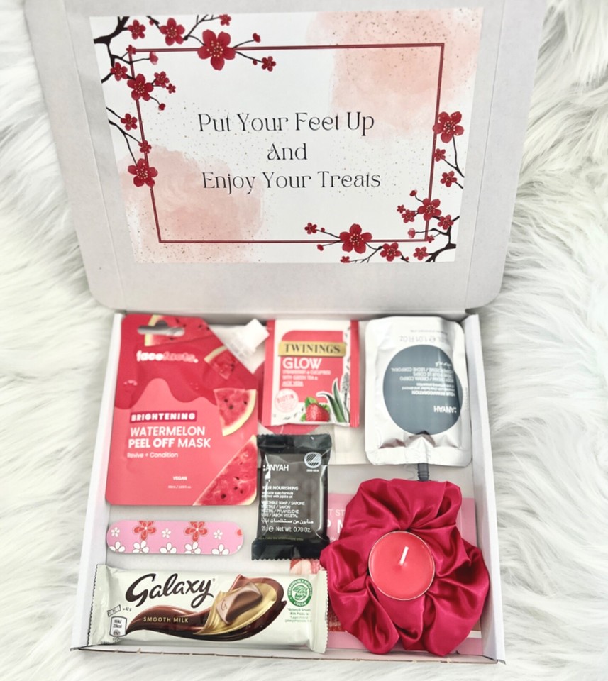 Ladies Pamper Hamper Gift Spa Box Set For Her Personalised Letterbox ...