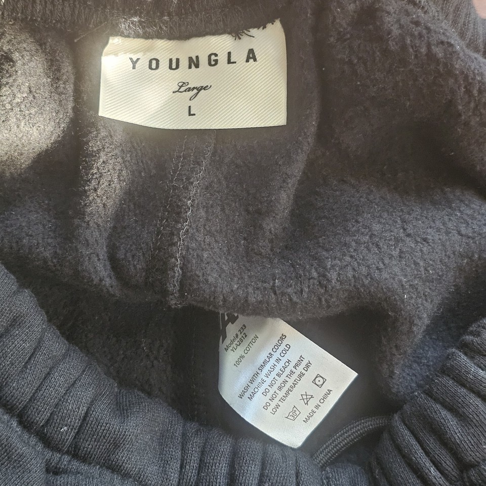 YoungLA STYLE #233 The Immortal Joggers BLACK SZ Lg Pockets Cuffed Nwot ...
