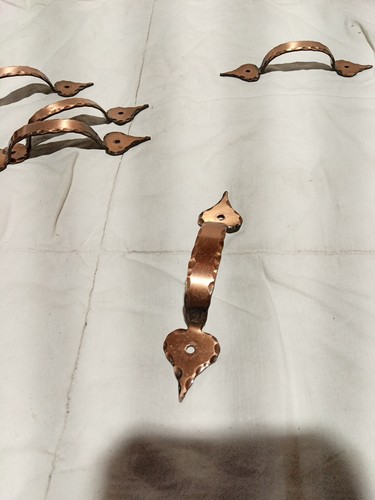 Vintage Spade Copper Tone Cabinet Handle Pull Lot Of 5 | eBay