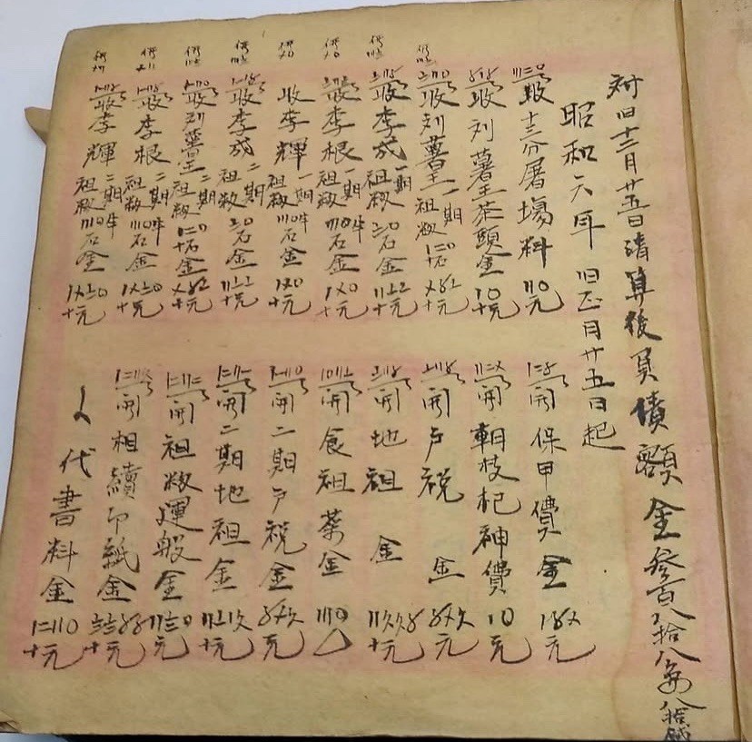李皆得日記帳Old Chinese Diary Book 1931 | eBay UK