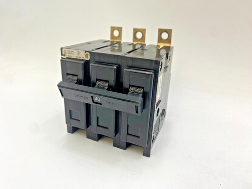 Eaton BAB3040H Bolt-On Circuit Breaker 40A 240V 10kA 3P 3PH BAB 40 AMP ...