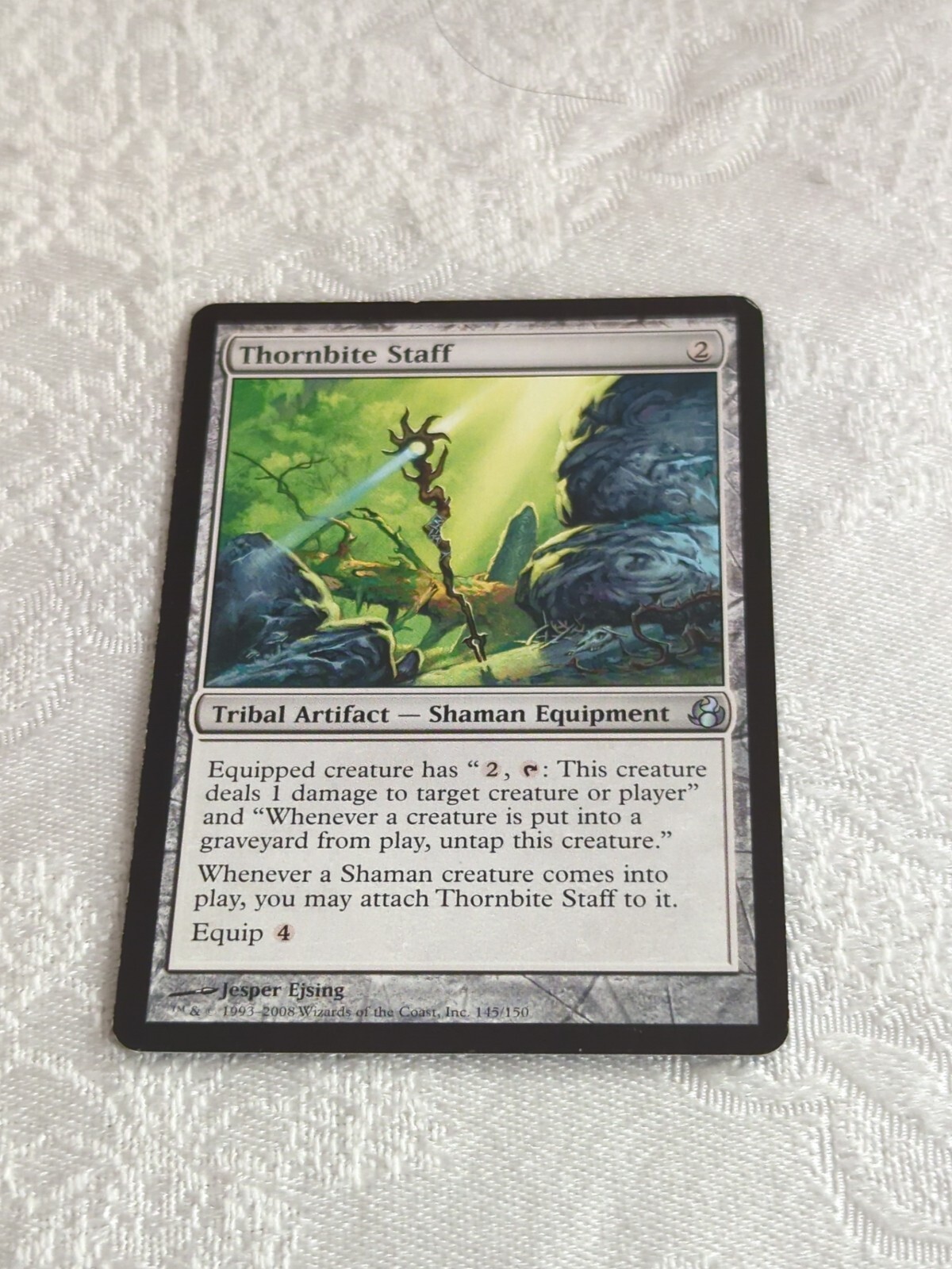 MTG Thornbite Staff Morningtide 145/150 Regular Uncommon for sale ...