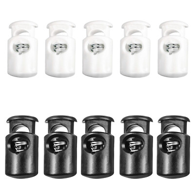 Spring Loaded Toggles Cord Stopper Lock Adjusters Plastic Push Button ...