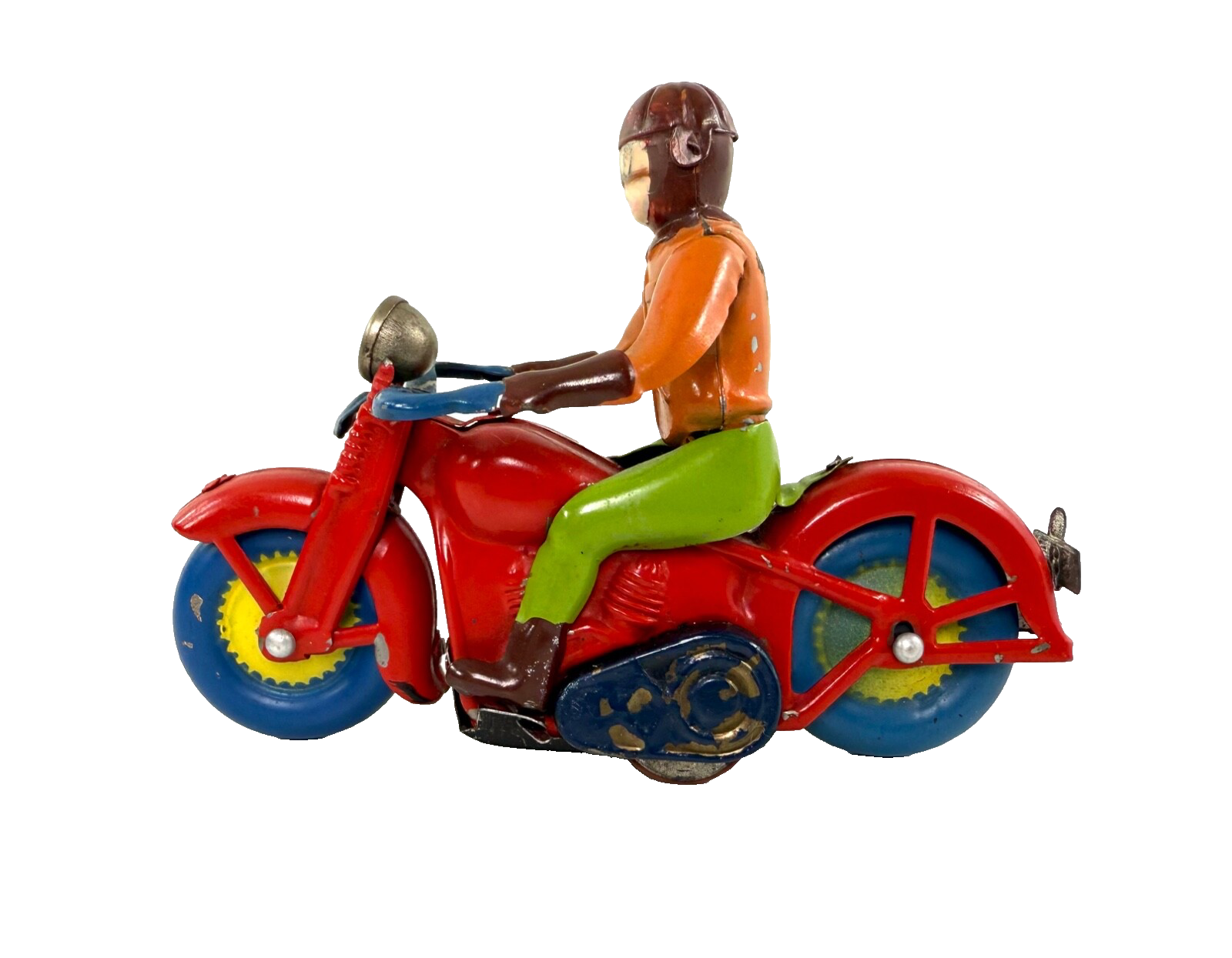 OCCUPIED JAPAN 4 ½” UNBRANDED TIN FRICTION MOTORCYCLE W/RIDER | eBay