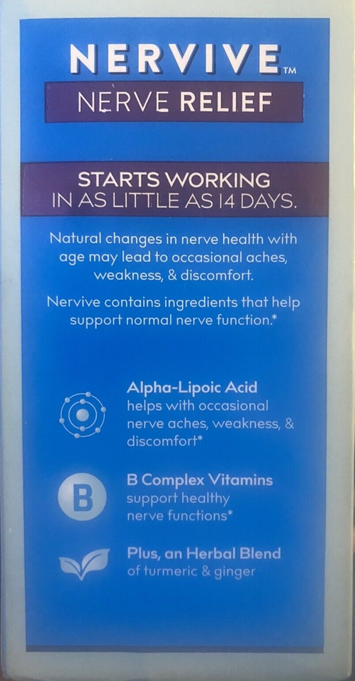 Nervine Nerve Relief For Aches Weakness Discomfort Due To Aging 30 ...