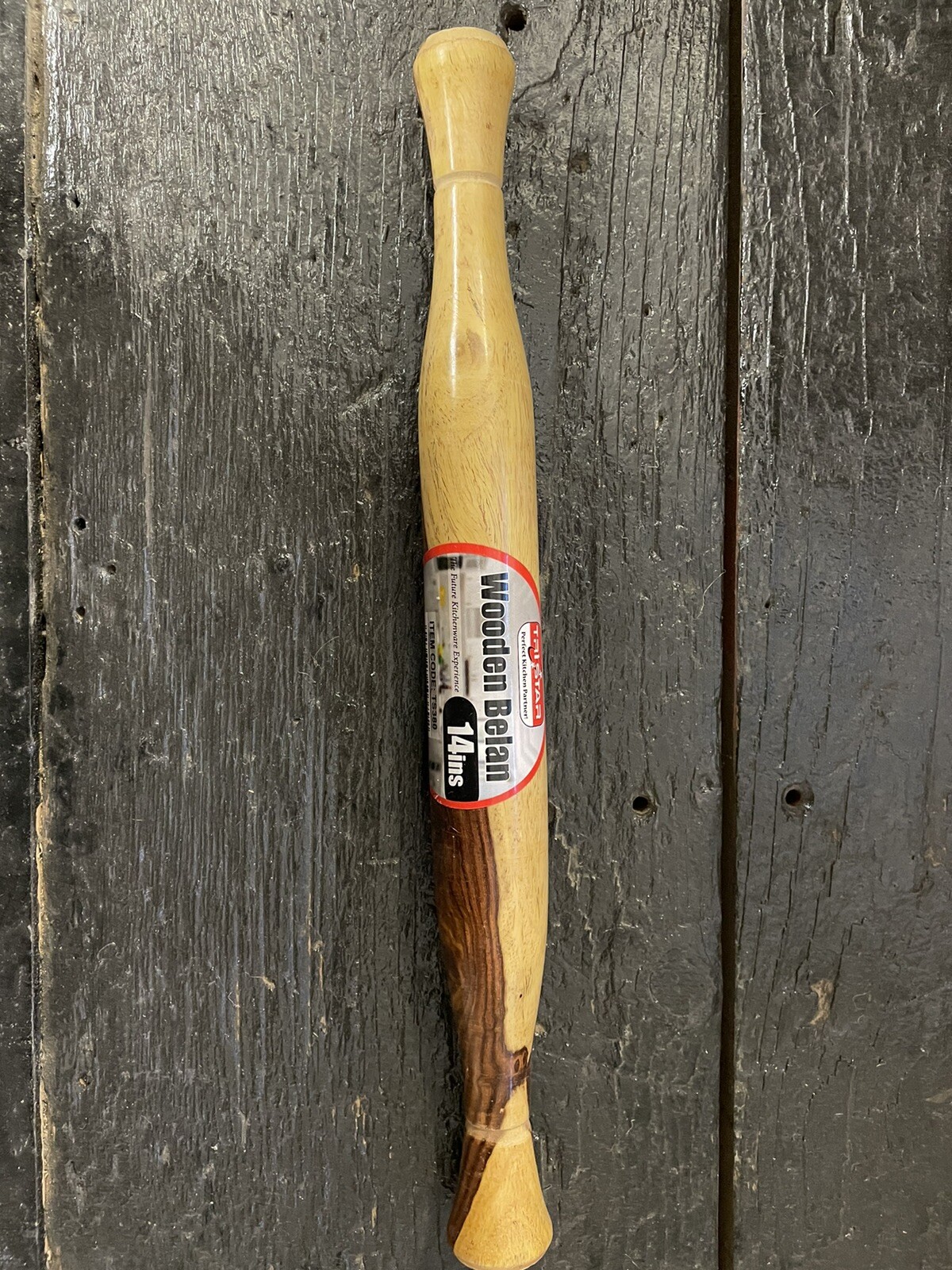 Indian Wooden Rolling Pin Belna 14 Inches Pastry Chapati Roti Naan ...