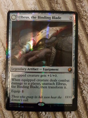 1x MTG Magic The Gathering TCG Elbrus the Binding Blade FoilRare From ...
